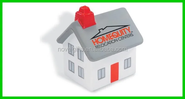 Customized House Shape Pu Stress Reliever Ball - Buy House Shape Stress ...