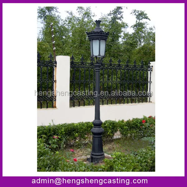 Classic Cast Iron Street Lamp Post for Garden Outdoor