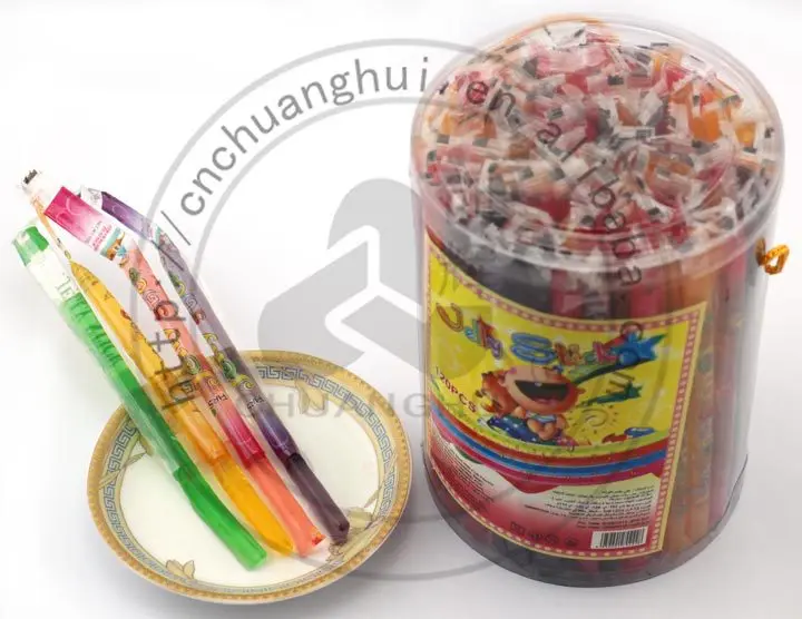 16g Assorted Fruit Flavor Jelly Candy / Jelly Stick In Pvc Jar - Buy ...
