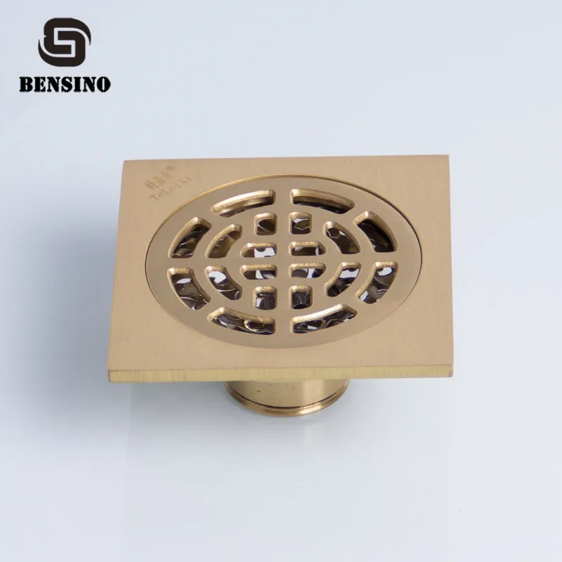 Copper Color Brass Cleanroom Floor Drain With Drain Cover - Buy ...