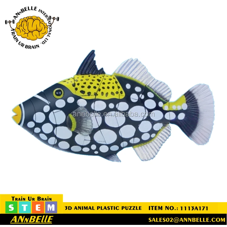 Sea Animal 3D Puzzle - Assemble Fish Model DIY Toy