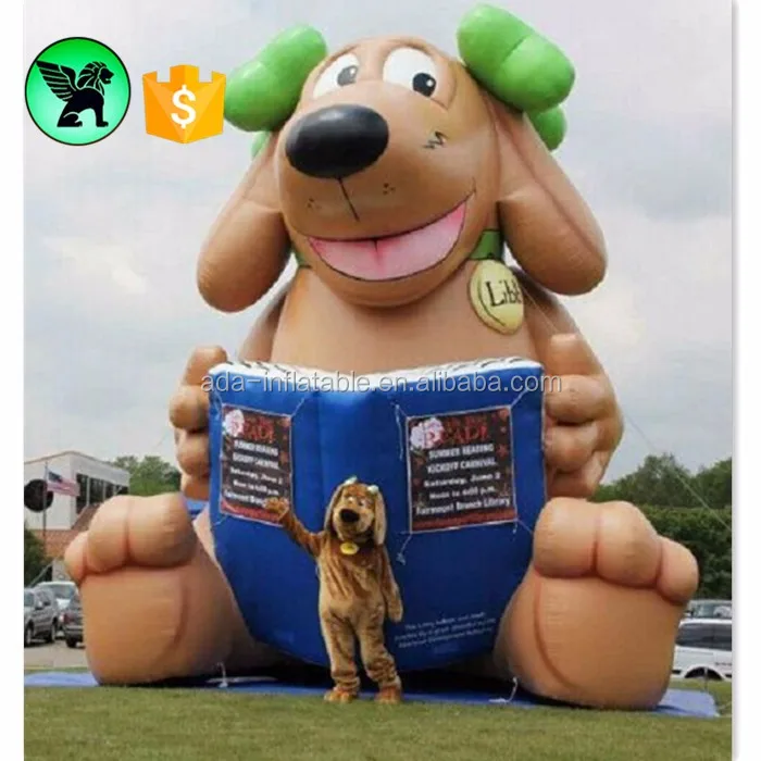 Love Study Giant Dog Inflatable Customized Cute Inflatable Dog Replica ...