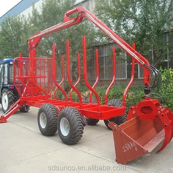 Logging Trailer Log Loader Trailer For Tractor - Buy Logging Trailer ...