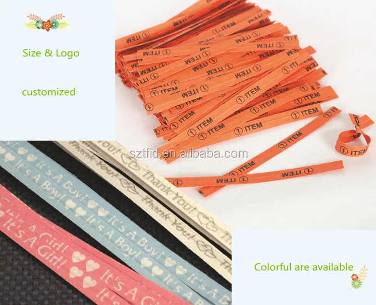 Decorative Kraft Brown Paper Twist Ties for Gift Packing