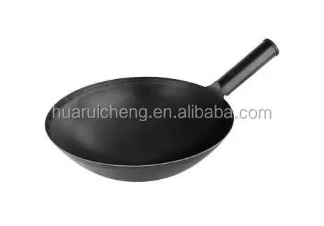 Heavy Duty Iron Carbon Steel Wok for Chinese Restaurants