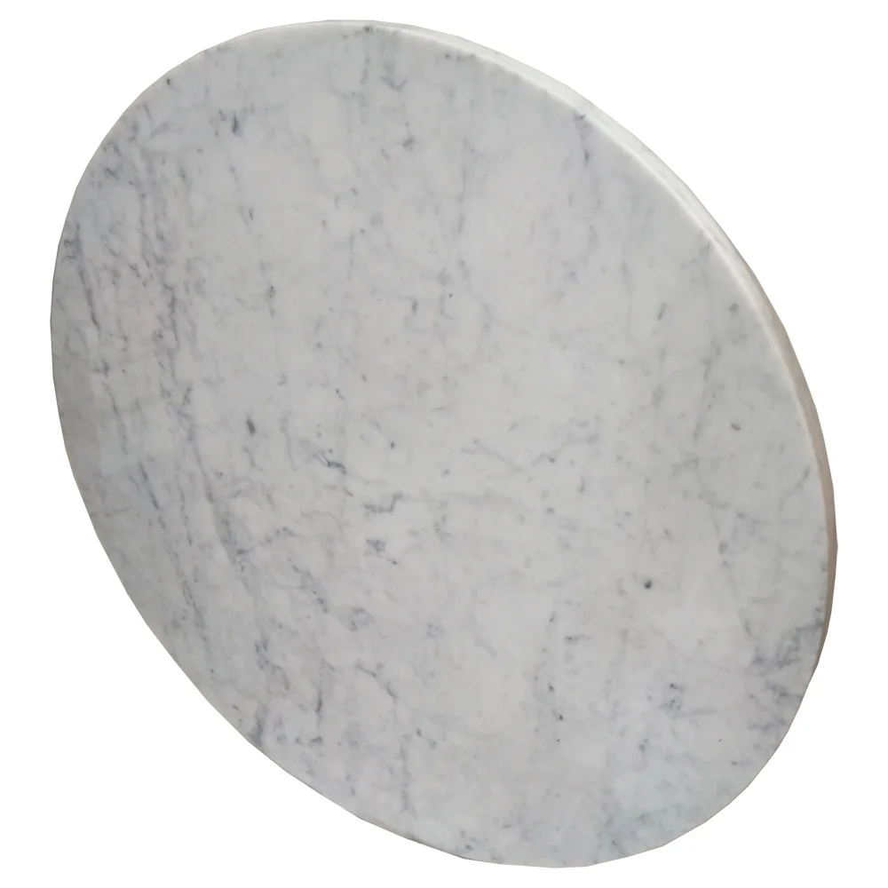Dia 24 Inches Round Italian Bianco Carrara White Marble Table Tops ...