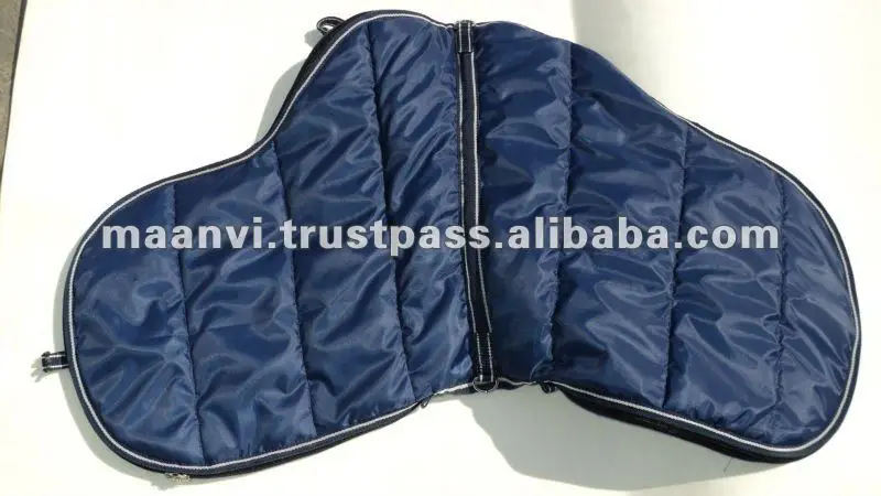 Matty Fabric English Horse Saddle Carry Bag With Heavy Zipper Quilted ...