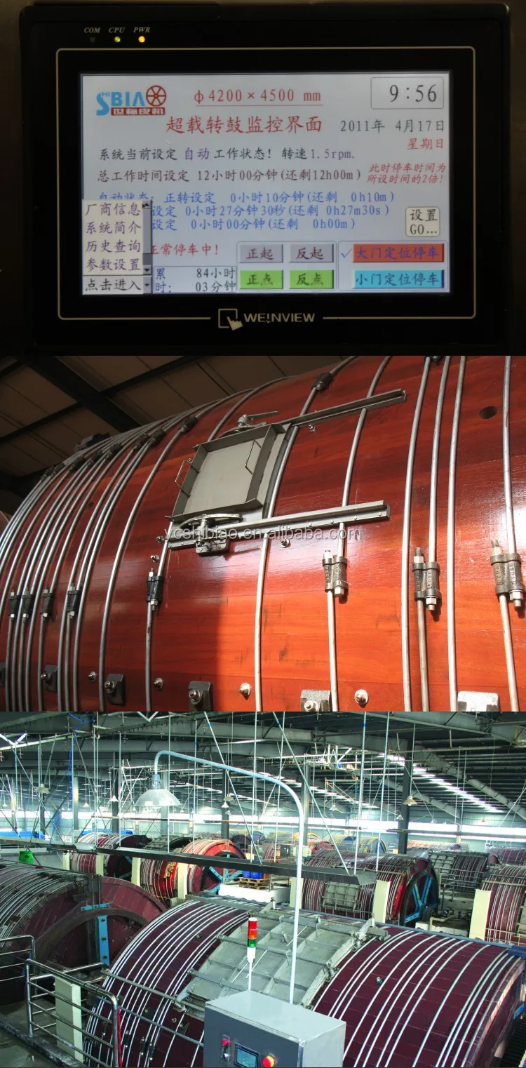 Wooden Overloading Hide Tanning Machine Leather Tannery Drum Machine ...