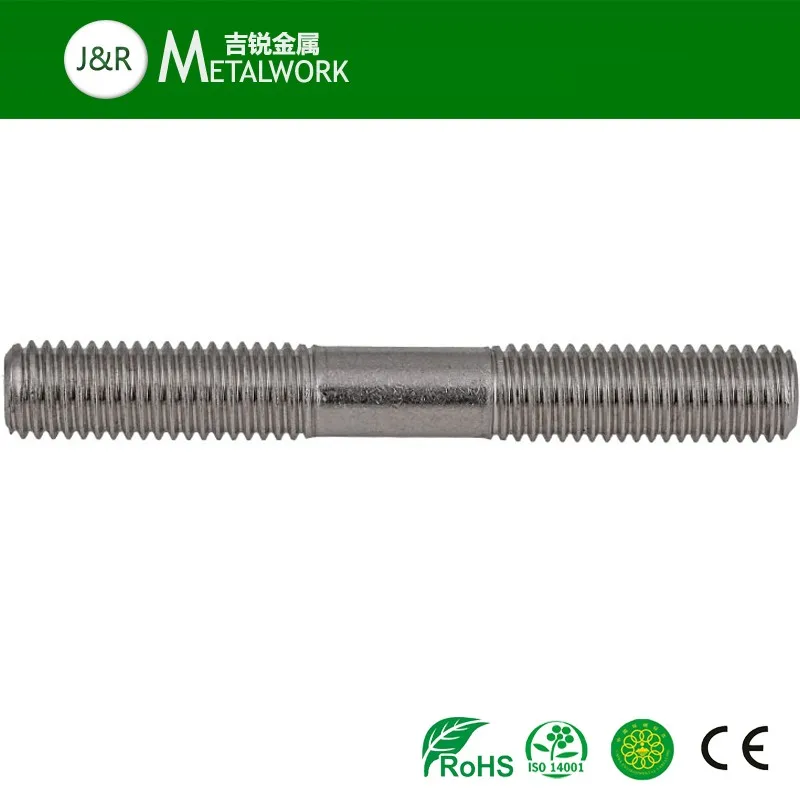 M27 M30 M33 M36 Stainless Steel Double Thread Stud Bolt Din938 - Buy ...