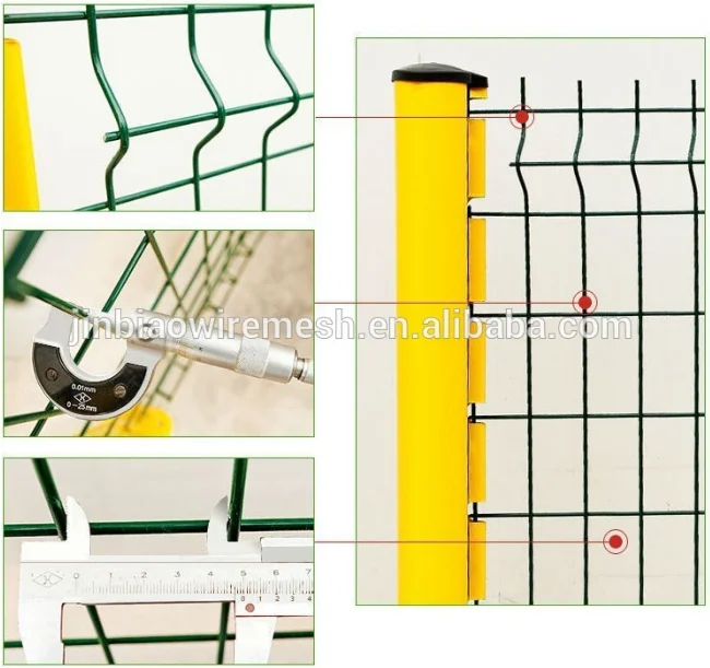 White Pvc Coated Welded Wire Mesh Fencing For Boundary Wall Poland ...