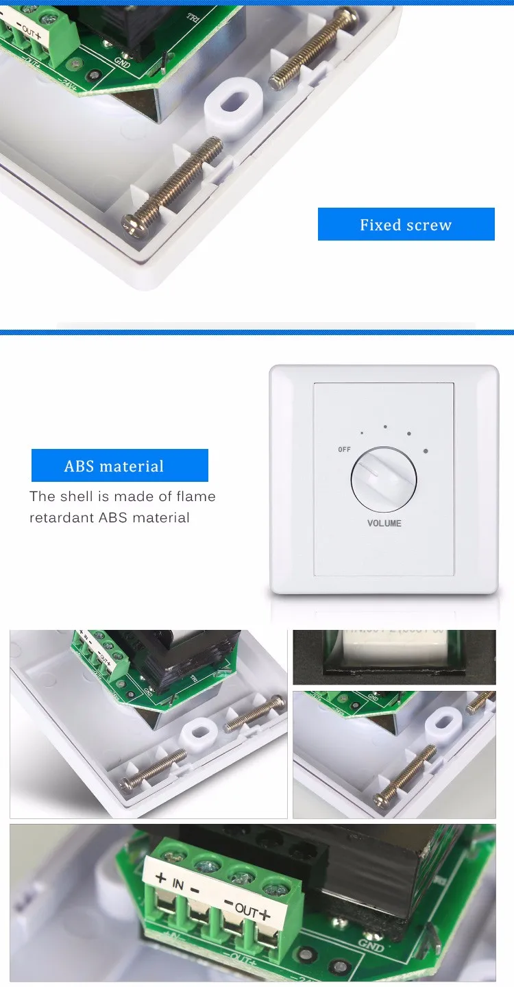 Oupushi 200w Pa System 5 Steps Speaker Volume Control From Shenzhen ...