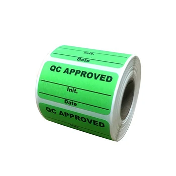 2"x2" 500 Labels/roll "qc Scrap""qc Pass""qc Vendor Return"sticker ...