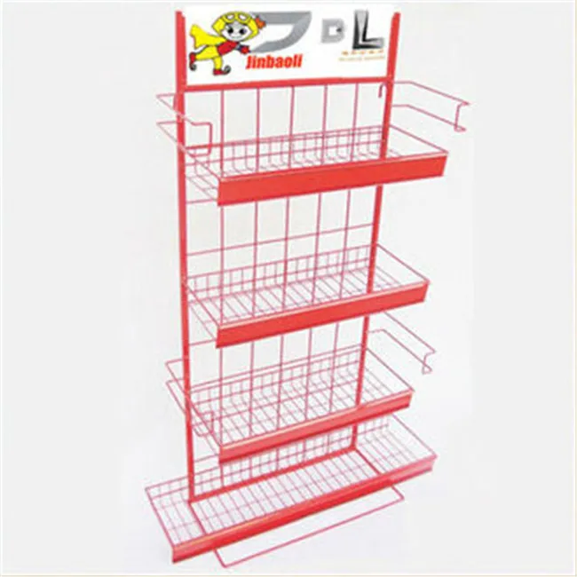 Single Strip 12 Clip Hanging Potato Chip Candy & Snack Display Rack ...