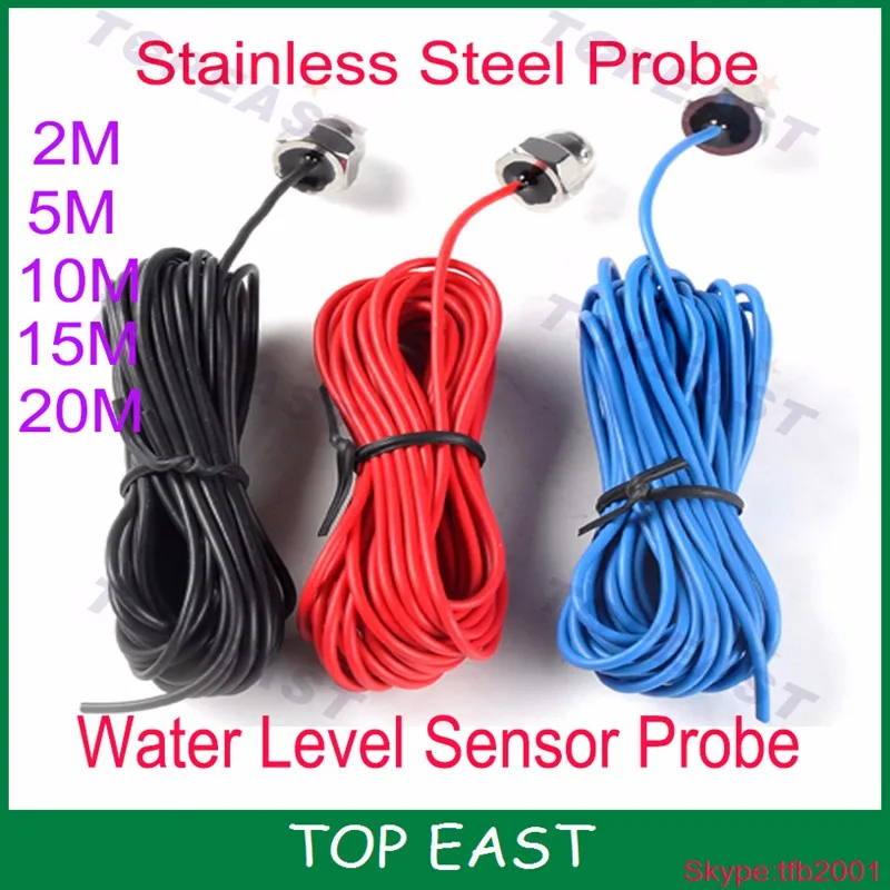 5m Cable Stainless Steel Water Level Sensor Edf96 Controller Probe ...