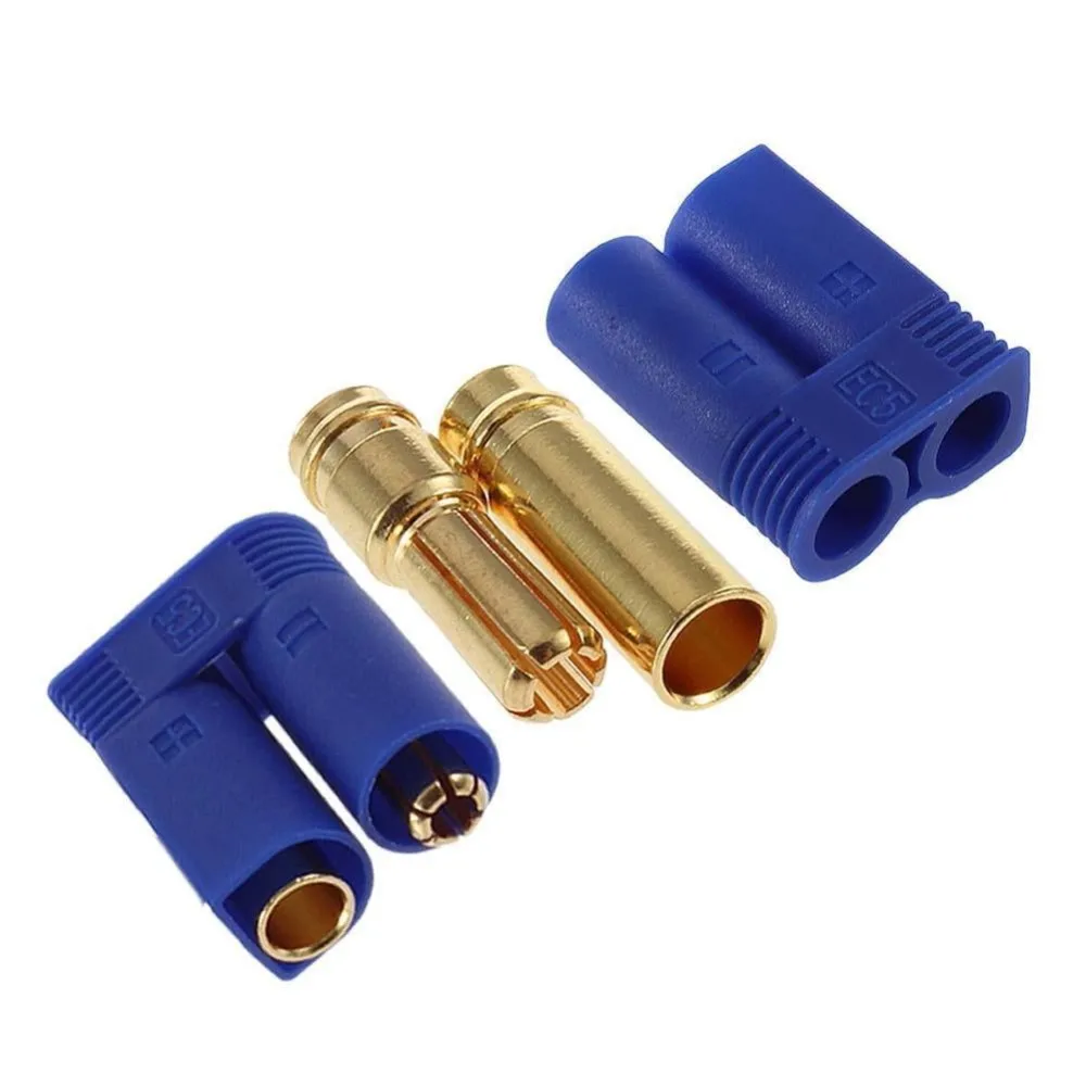 Conector Tipo Bala Ec5 De 5mm,Adaptador De Batería Macho + Hembra Para Motor De Batería Lipo ...