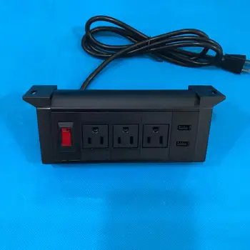 Hanging Desk Edge Socket Under Desk Power And Data Modules With Switch ...