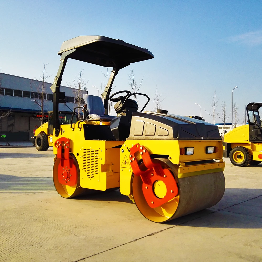 3 Ton Double Drum Vibratory Mini Road Roller - ISO CE CU-TR Certified