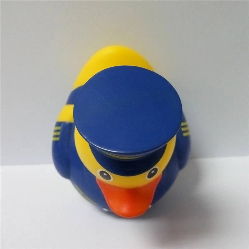 Airplane Captain Floating Pvc Bath Duck Toys,Command Pilot Rubber Ducks ...