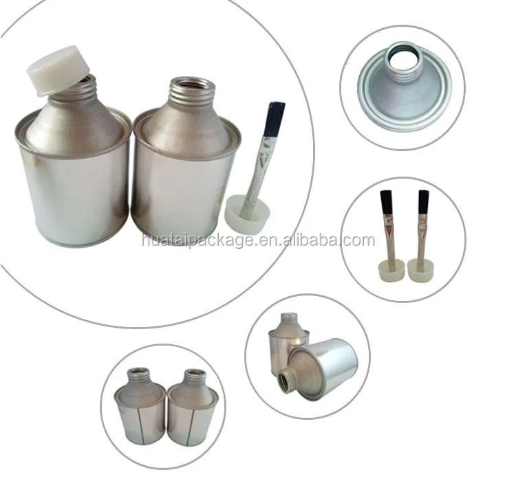 Screw Lid Glue Cans With Brush Inside,Round Adhesive Jars Manufacturers ...