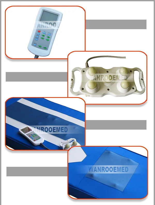 DB863-l Adjustable Height Roller Jade Massage Bed Chiropractic Table ...