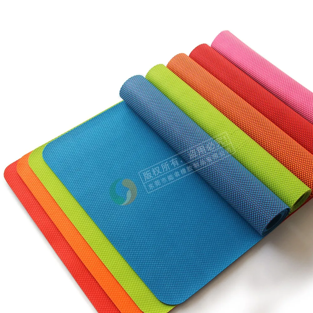 Oem Sewn Fabric Tag Fitness Yoga Mat Non-slip Natural Rubber Yoga Mat ...