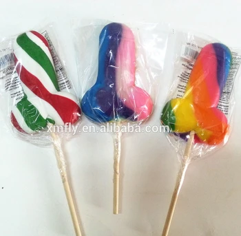 Lichaamsdelen Fruit Op Smaak Gebrachte Sexy Pik Vormige Harde Snoep ...