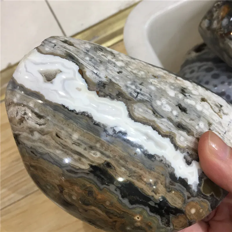 Natural polished ocean jade/ jasper stone for sale semi-precious raw ...