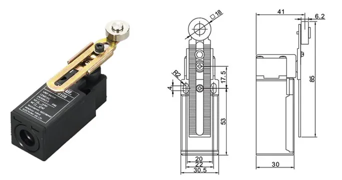 Ip65 Limit Switch 10(4)a 250vac/ Dc Voltage Limit Switch Factory Supply ...