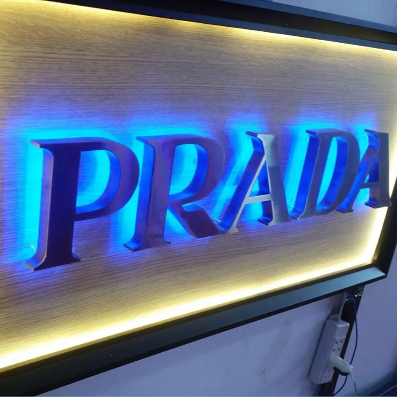 High Quality Metal Luminous Backlit Words Led Lighting Alphabet Letter ...