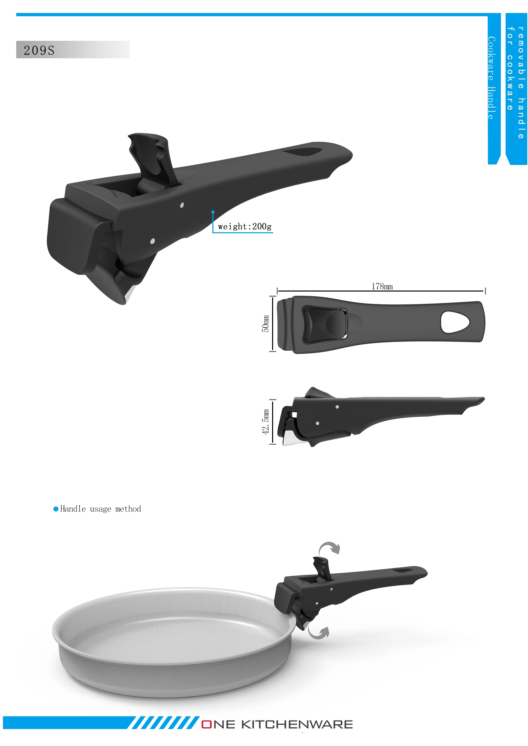 Removable Handle For Cookware (bakelite)detachable Handle For Cookware ...