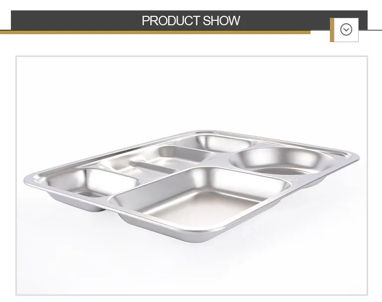 Latest Design Metal Lunch Convenient Canteen 5 Compartment Tray for ...