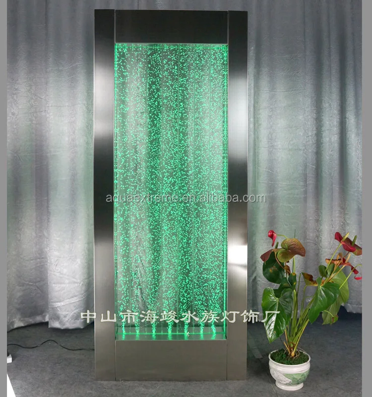 Aquaextreme Stainless Steel Frame Straight Water Bubble Wall Panel ...