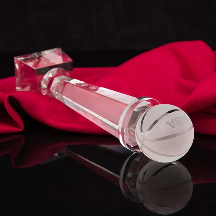 Crystal Trophy - Creative NBA Crystal Basketball Souvenir