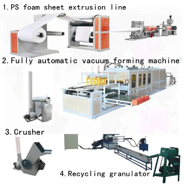 Ps Foam Thermocol Plate Take Away Food Plate Making Machine/ Disposable ...