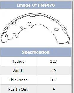 Isuzi Truck 8 Ton Brake Shoe Oem No. 5878316930 - Buy Heavy Duty Truck ...