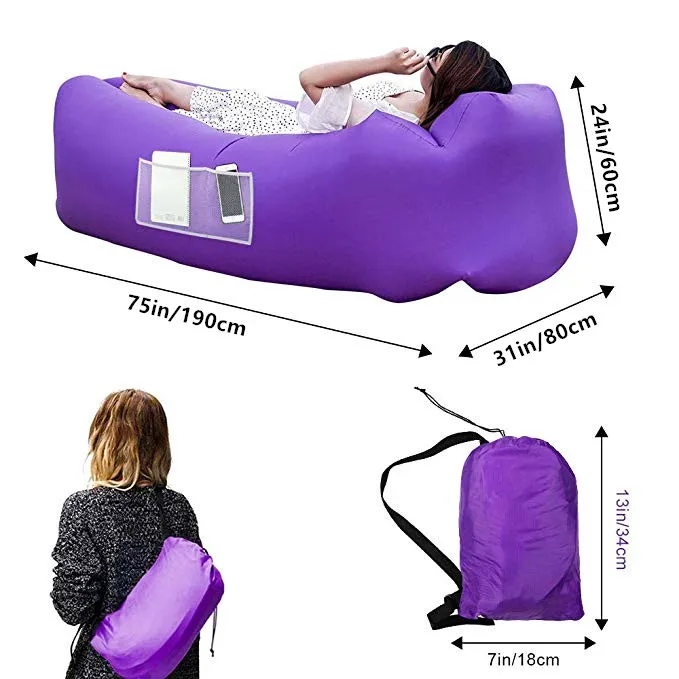 Camping Sleeping Bag - Inflatable Loungers for Outdoor