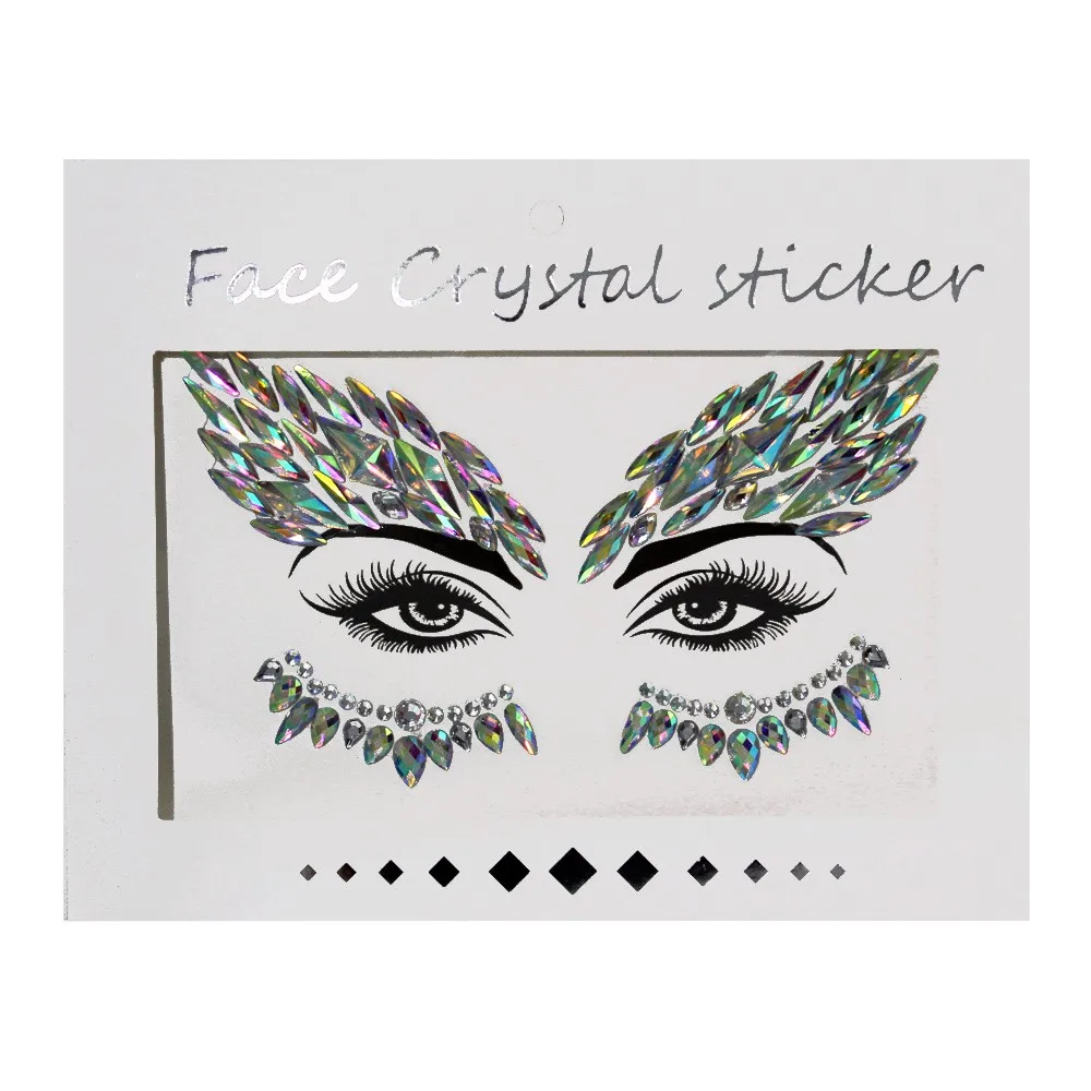 Festival Rave Face Gems Glitter - Buy Custom Face Sticker,Diamond ...