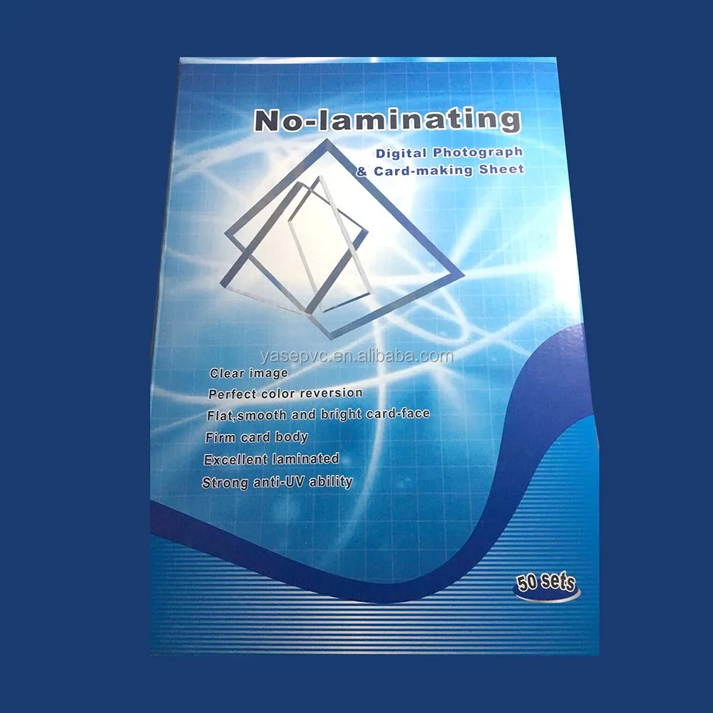 Teslin Card Non Lamination PVC Sheet - White & Glossy