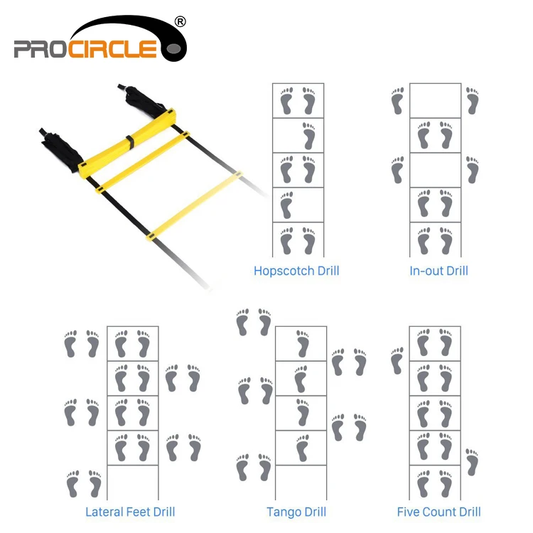 Custom Training Equipment Speed Ladder Agility Ladder Set - Buy Agility ...