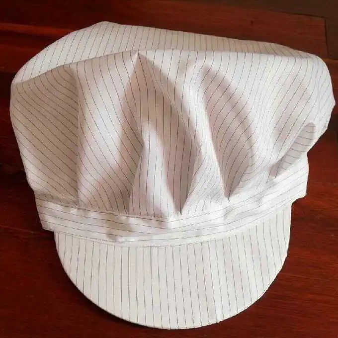 Blue Washable Lint Free 5mm Grid Antistatic Hat Cleanroom Working ESD ...