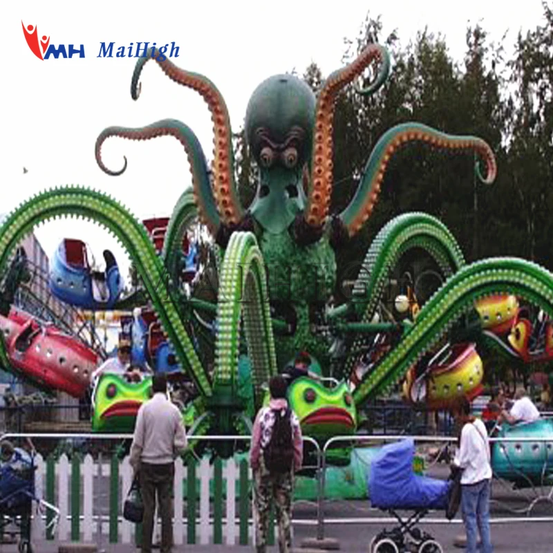Rotary Octopus Funny Used Amusement Rides For Sale - Buy Amusement ...
