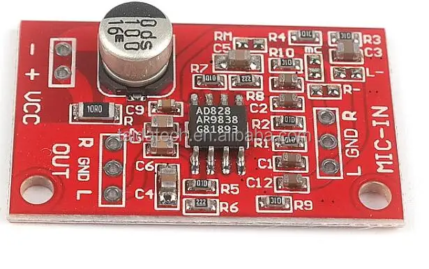 Dynamic Microphone Preamplifier Stereo Preamp Board Preamp Circuit ...