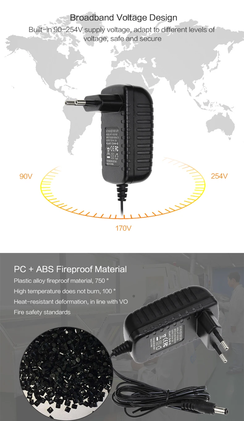 Professional Safety Mark Charger Adaptor Ac Dc Wall 24v 450ma 48v 350ma ...
