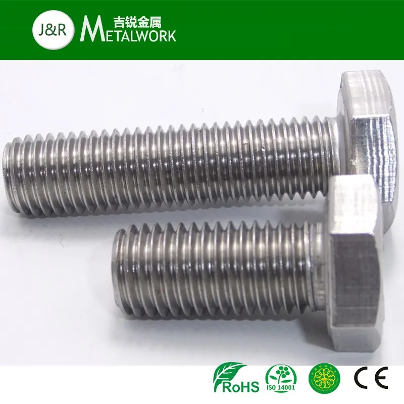 Ss304 Ss316 A2 A4 Stainless Steel Hex Head Bolt Din931 Din933 - Buy Hex Bolt,Hex Head Bolt ...