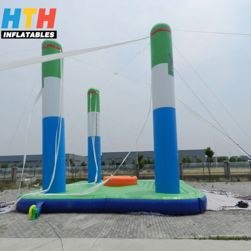 Exciting Three Pillars Inflatable Bungee Equipments For Long Jump - Buy ...
