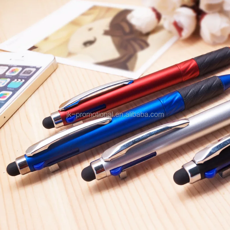 Promotional Triple Color Pen With Stylus - Buy Triple Color Stylus Pen ...