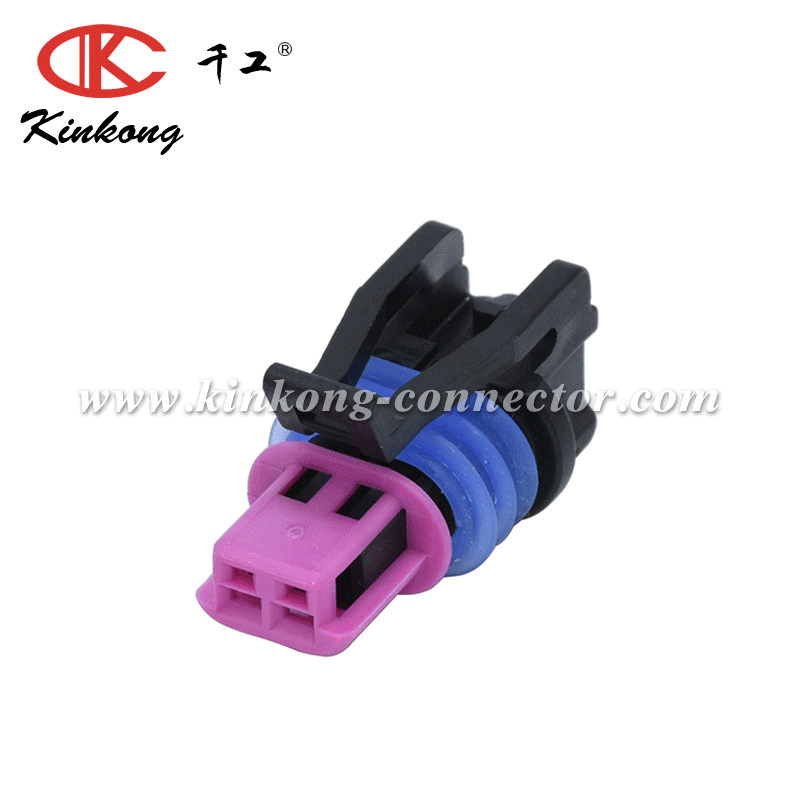 2 Way 1 Row Black Gt 150 Sealed Female Cable Mount Socket Delphi Aptiv ...