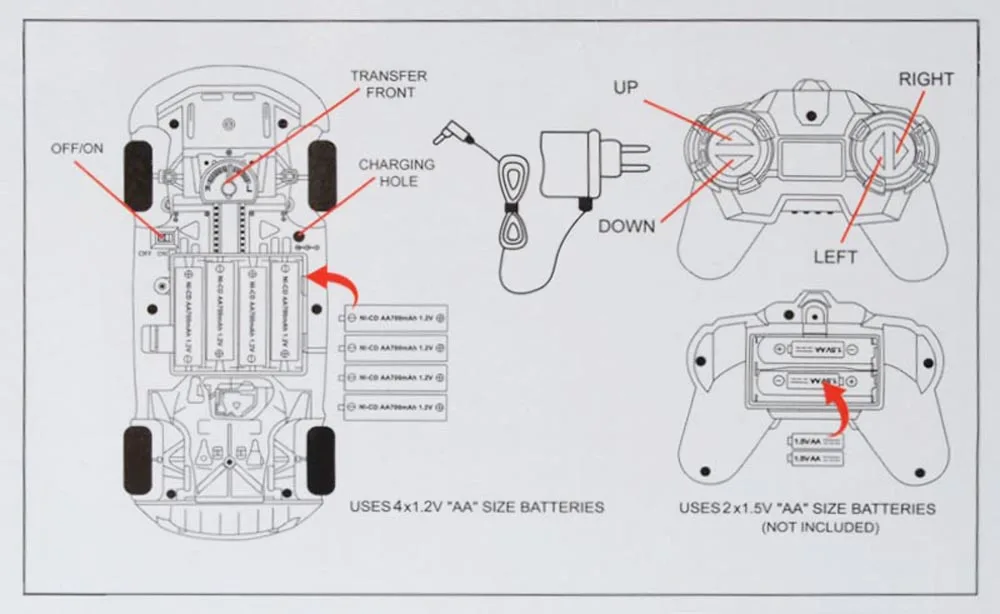 Car Toys 4ch Remote Control Car With Battery And Charger - Buy Remote ...