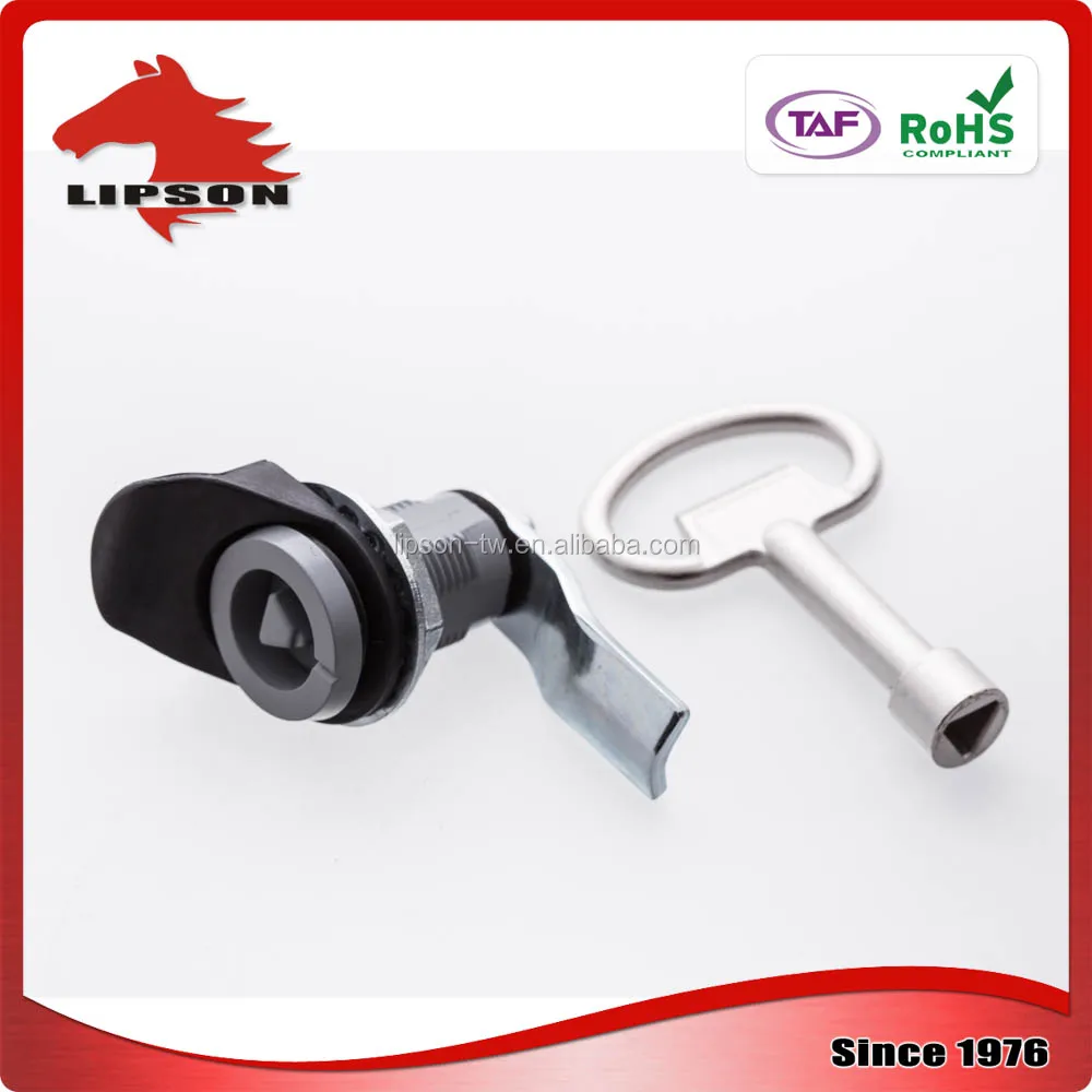 Lm-816-1 Electric Cabinet Triangle Key Cylinder Die Cast Black Fixed ...