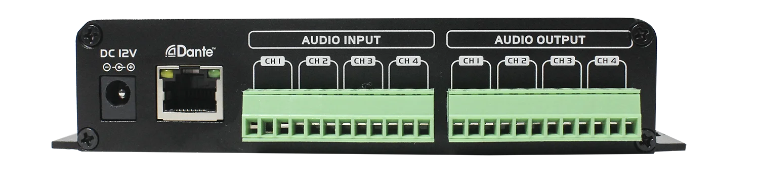 Wireless Dante Network Interface 4 In 4 Out Audio Transmitter With Independent Volume Control ...